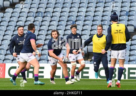 Scotland's Pierre Schoeman during the Guinness Men's Six Nations match ...