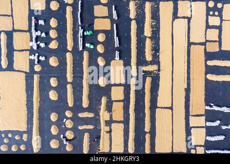 Coffee drying patios, Nicaragua Stock Photo - Alamy