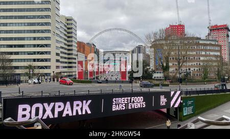 Olympic Way at Wembley stadium Stock Photo - Alamy