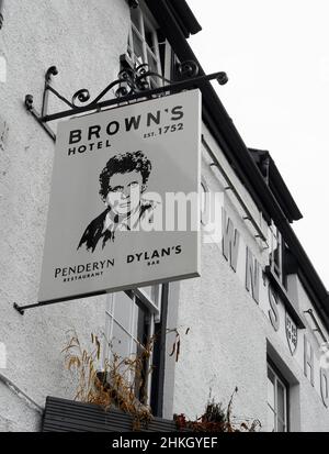 The picturesque village of Laugharne, Carmarthenshire. The village is ...