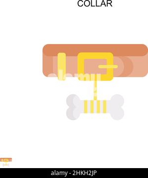 Collar Simple vector icon. Illustration symbol design template for web ...