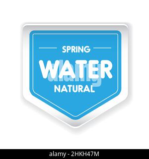 Spring water label vector Stock Vector Image & Art - Alamy