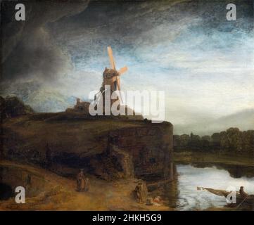 Rembrandt van Rijn - The Windmill Stock Photo - Alamy