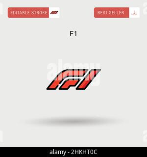 Race bolide black icon. Speed championship logo Stock Vector Image ...