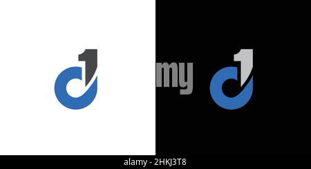 Simple and modern D1 logo with an attractive and attractive appearance ...