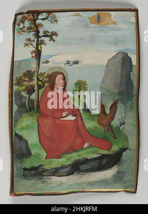 Inspired by St. John Writing on Patmos, Simon Bening, Flemish, 1483 ...