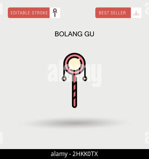 Bolang gu Simple vector icon. Modern, simple flat vector illustration ...