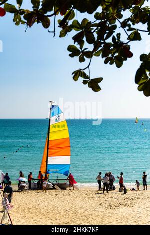 Some photos from my trip to Chinese island Hainan. The weather made this trip perfect Stock ...