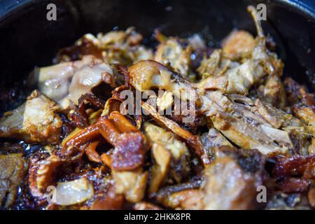 Closeup of a Ginger duck in a bowl in Xiamen, Fujian Province, China ...