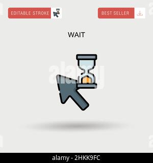 Waiting room concept icon. Appointment idea thin line illustration. Job ...