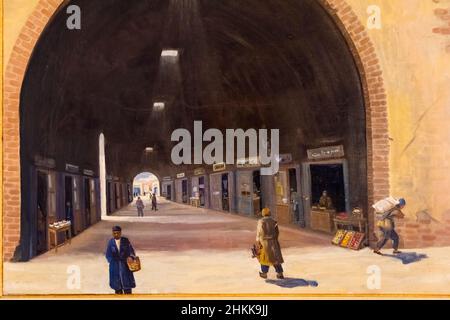 Painting depicting people's life in Ethnography Museum, Nakhchivan ...