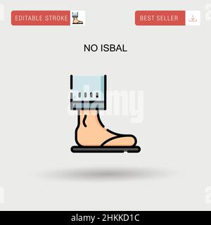 No isbal Simple vector icon. Illustration symbol design template for ...