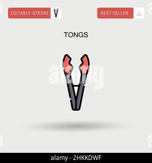 Tongs Simple vector icon Stock Vector Image & Art - Alamy