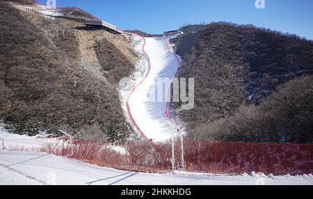Yanqing, China. 05th Feb, 2022. Luge, Olympics, men's single, 1st heat ...