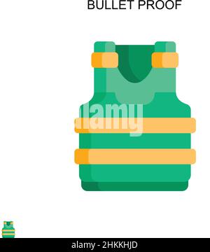 Bullet proof Simple vector icon Stock Vector Image & Art - Alamy