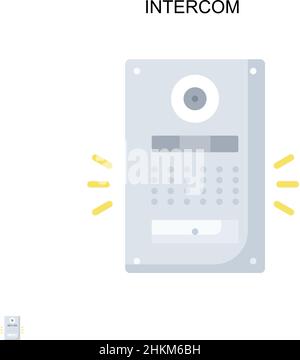 Intercom Simple vector icon. Modern, simple flat vector illustration ...