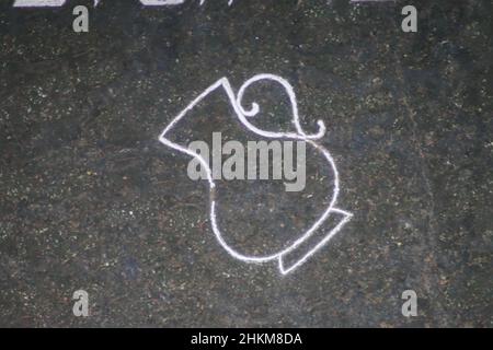 Jug symbol on a jewish tombstone Stock Photo - Alamy