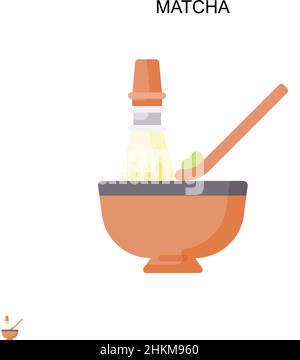 Matcha Simple vector icon. Illustration symbol design template for web ...