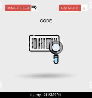 code vector icon modern simple vector illustration Stock Vector Image ...