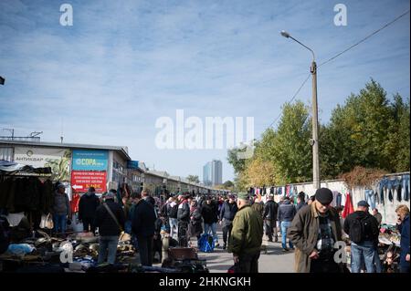 You can find almost anything at the Petrivka (Pochaina) market in Kyiv ...
