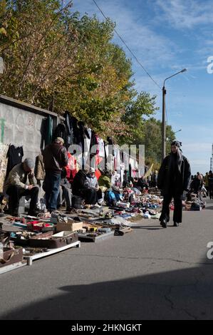 You can find almost anything at the Petrivka (Pochaina) market in Kyiv ...