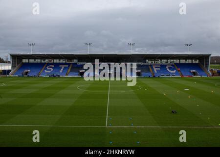 General view inside the Montgomery Waters Meadow stadium Stock Photo ...