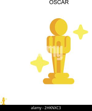 Oscar statue icon. Simple illustration of oscar statue vector icon for ...