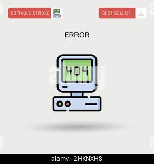 Website error vector web alert failure page icon Stock Vector Image ...