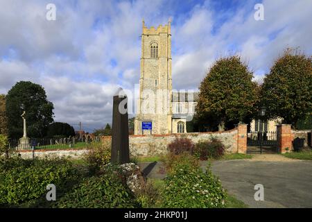 St Botolph church, Grimston village, North Norfolk, England, UK Stock ...