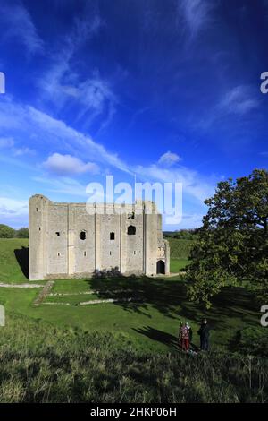 Summertime view of the ruins of Castle Rising Castle, Castle Rising ...