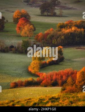 Picturesque rural Irish countryside from above Stock Photo - Alamy