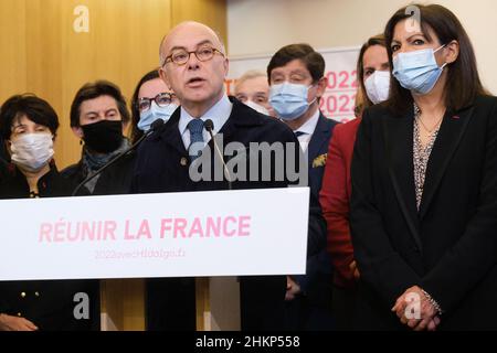 Carole Delga, Bernard Cazeneuve during The Meeting of Bernard Cazeneuve ...
