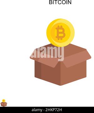 Bitcoin Simple vector icon Stock Vector Image & Art - Alamy