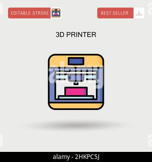 3d-printer-5 Simple vector icon Stock Vector Image & Art - Alamy