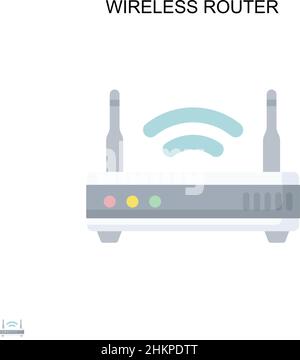Wireless router Simple vector icon Stock Vector Image & Art - Alamy