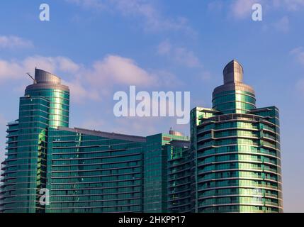 Dubai, UAE - 01.25.2022 Al Futtaim group head quarters building Stock ...