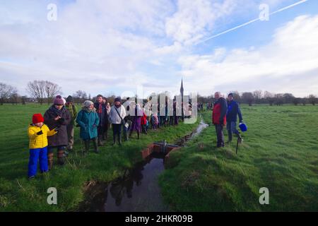 Harnham Water Meadows overlooked by Salisbury Cathedral are probably ...