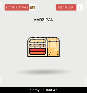 Almond Simple vector icon. Modern, simple flat vector illustration for ...