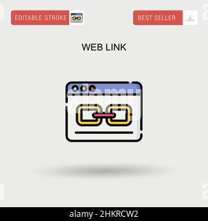 Web link icon design vector Stock Vector Image & Art - Alamy