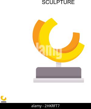 Sculpture Simple vector icon. Illustration symbol design template for ...