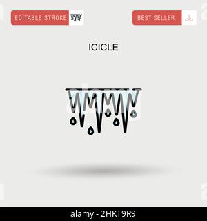 Icicle Simple vector icon Stock Vector Image & Art - Alamy