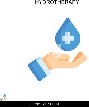 Hydrotherapy Simple vector icon. Illustration symbol design template ...
