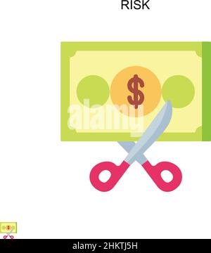 Financial Risk icon. Simple element from risk management collection ...