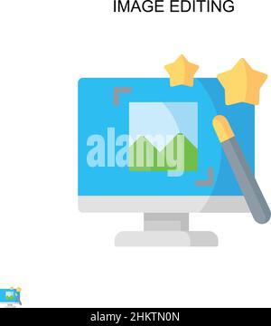 Finance monitor icon. Outline finance monitor vector icon color flat ...