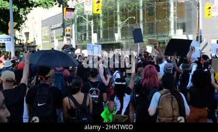 Peaceful Protest Gathering Advocating for Black Lives Matter and Social ...