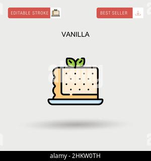 Vanilla flower isolated vector icon Stock Vector Image & Art - Alamy