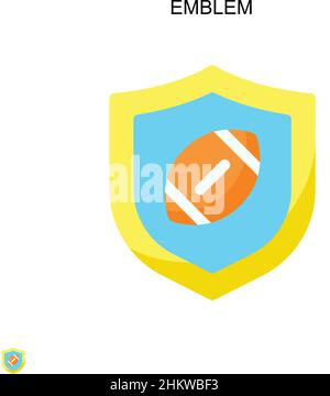Emblem Simple vector icon Stock Vector Image & Art - Alamy