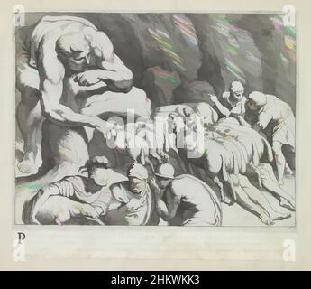 Odysseus escapes from the cave of Polyphemus the Cyclops (who has now ...
