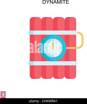 Dynamite Simple vector icon. Illustration symbol design template for ...