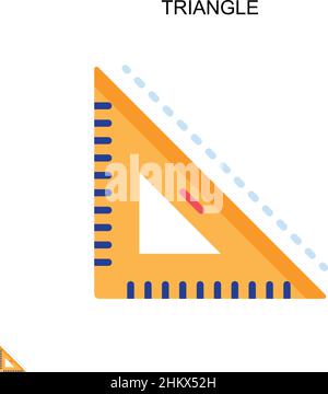 Triangle Simple vector icon. Illustration symbol design template for ...